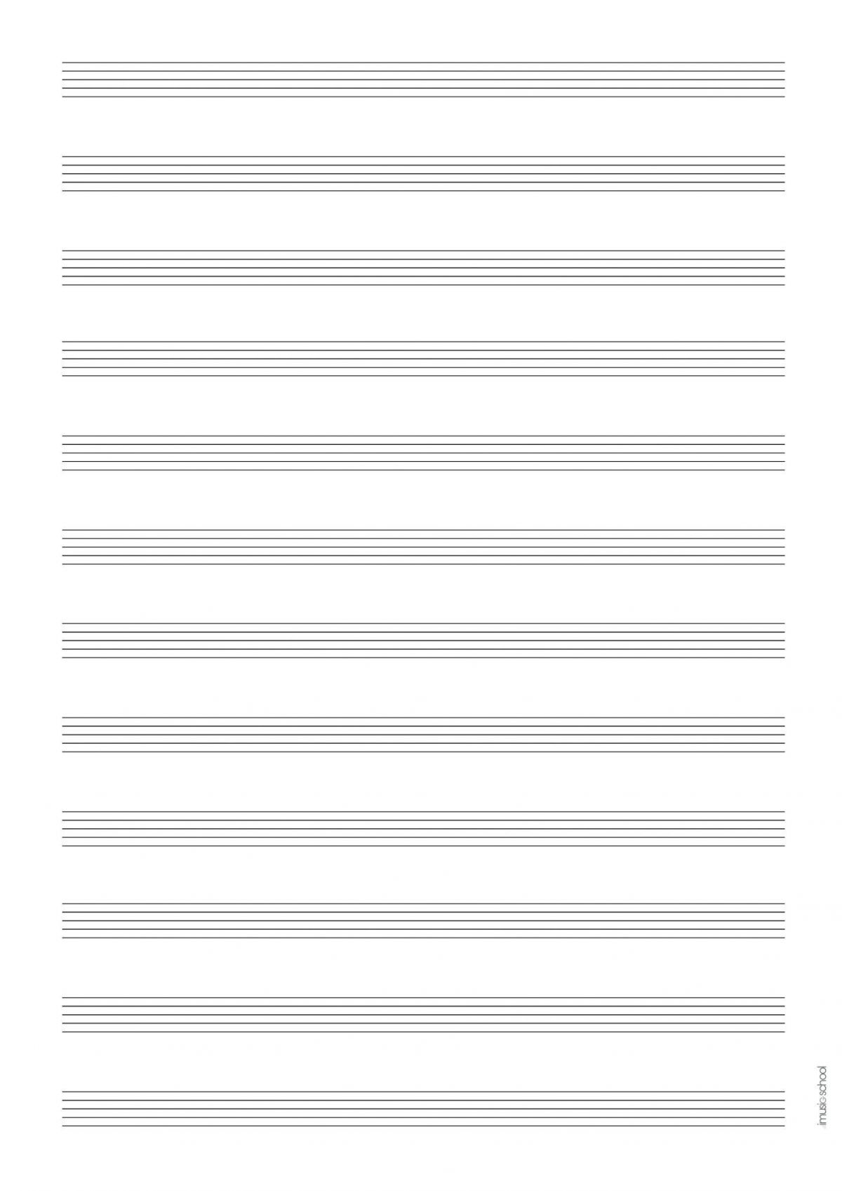 Papier Musique - Partitions, tablatures, grilles d'accords vierges