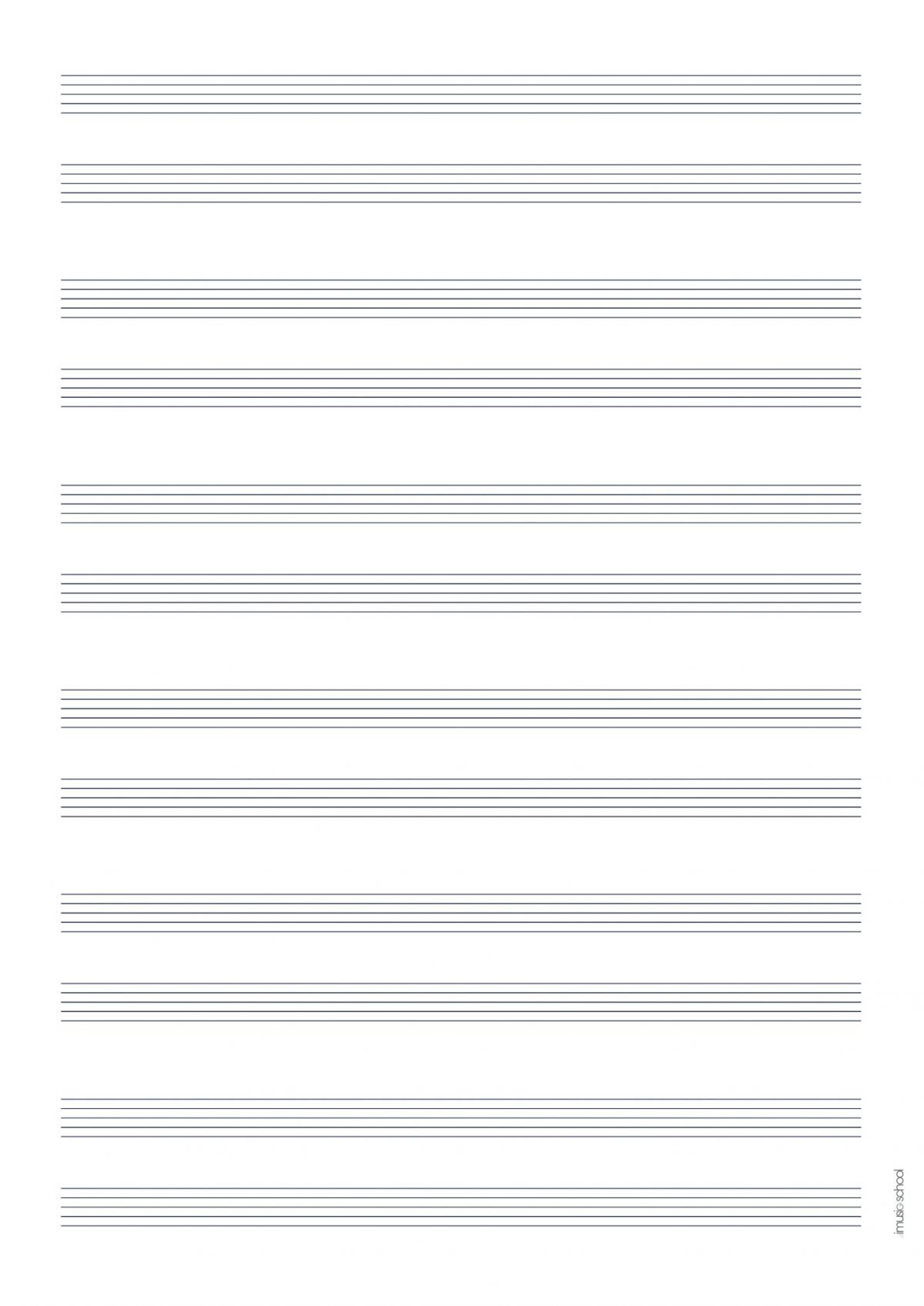 Papier Musique - Partitions, tablatures, grilles d'accords vierges