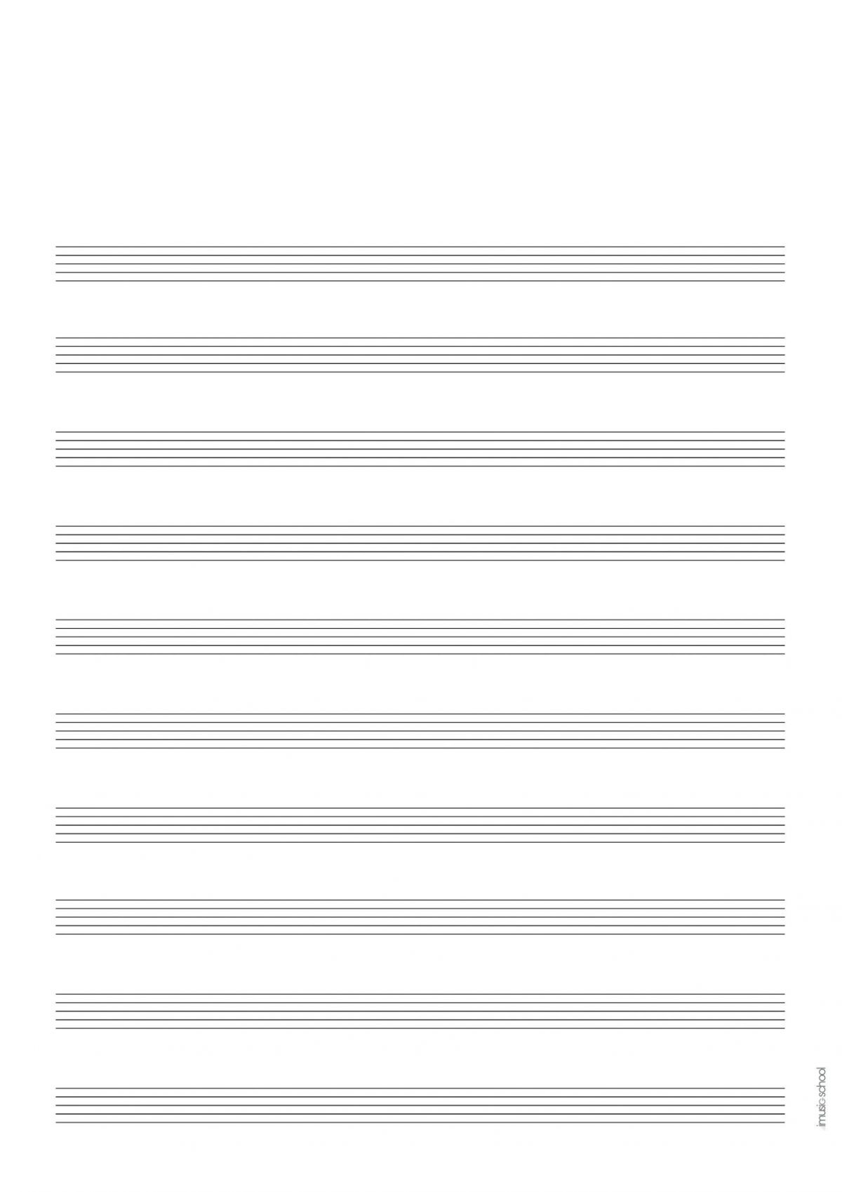 Papier Musique - Partitions, tablatures, grilles d'accords vierges