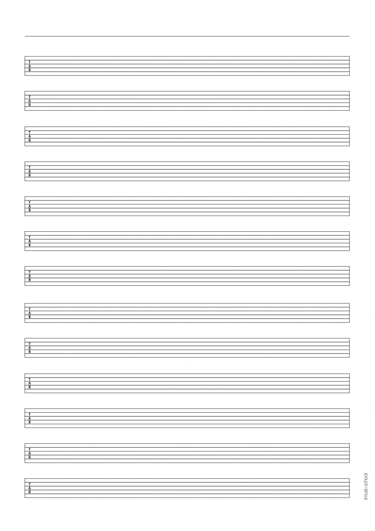 Folhas de pauta musical em branco - Partituras, tablaturas, grades e ...