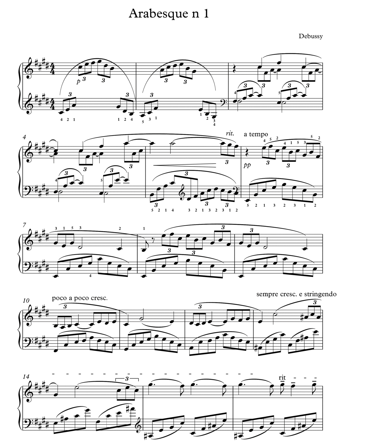 Debussy Arabesque